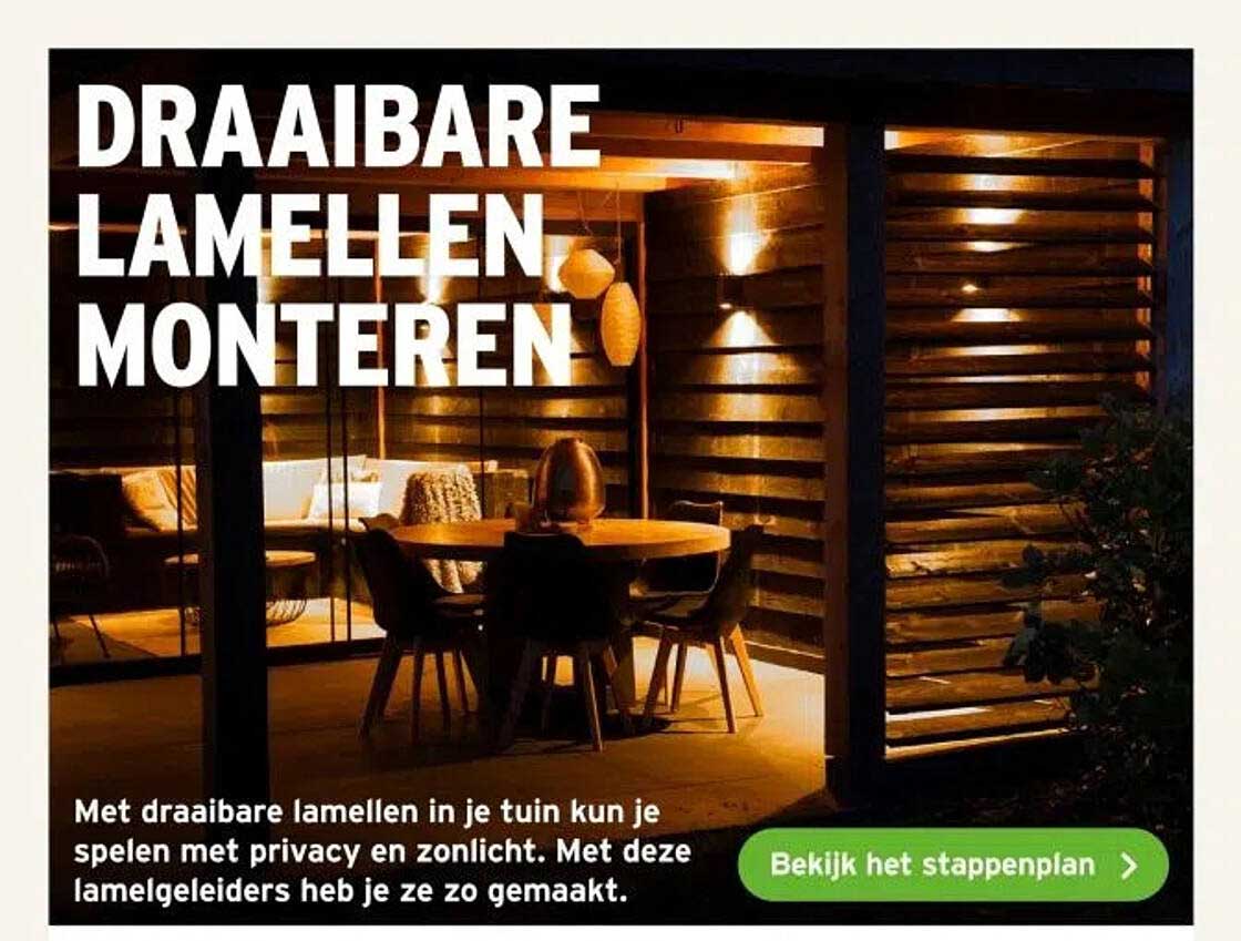 Draaibare Lamellen Monteren Aanbieding bij GAMMA - FolderFeest.nl