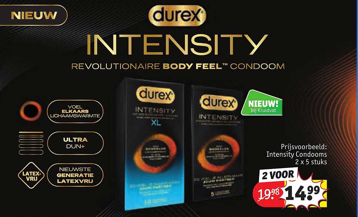 Durex Intensity Revolutie Body Feel™ Condoom aanbieding bij Kruidvat