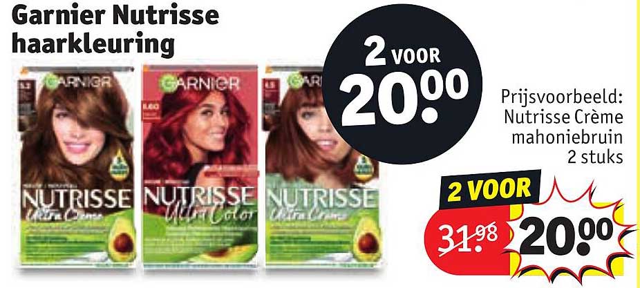 Garnier Nutrisse Haarkleuring aanbieding bij Kruidvat