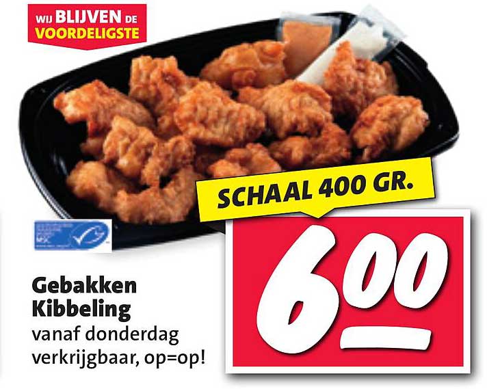 Gebakken Kibbeling Aanbieding bij Nettorama - FolderFeest.nl