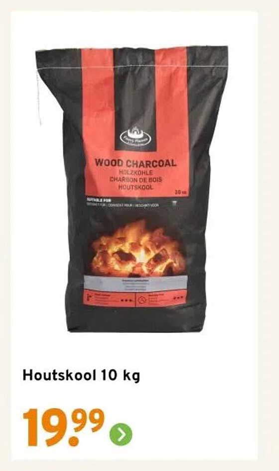 Houts Kool 10 Kg Aanbieding bij GAMMA - FolderFeest.nl