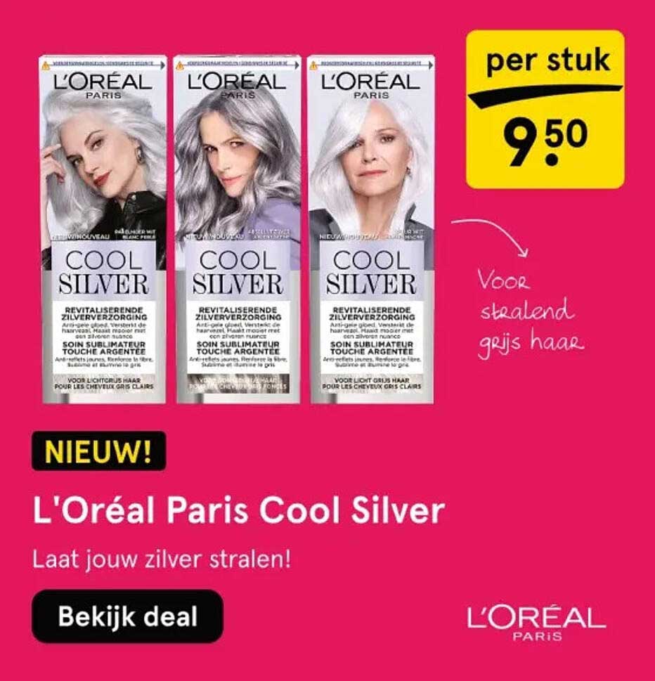 L'oréal Paris Cool Silver aanbieding bij Etos