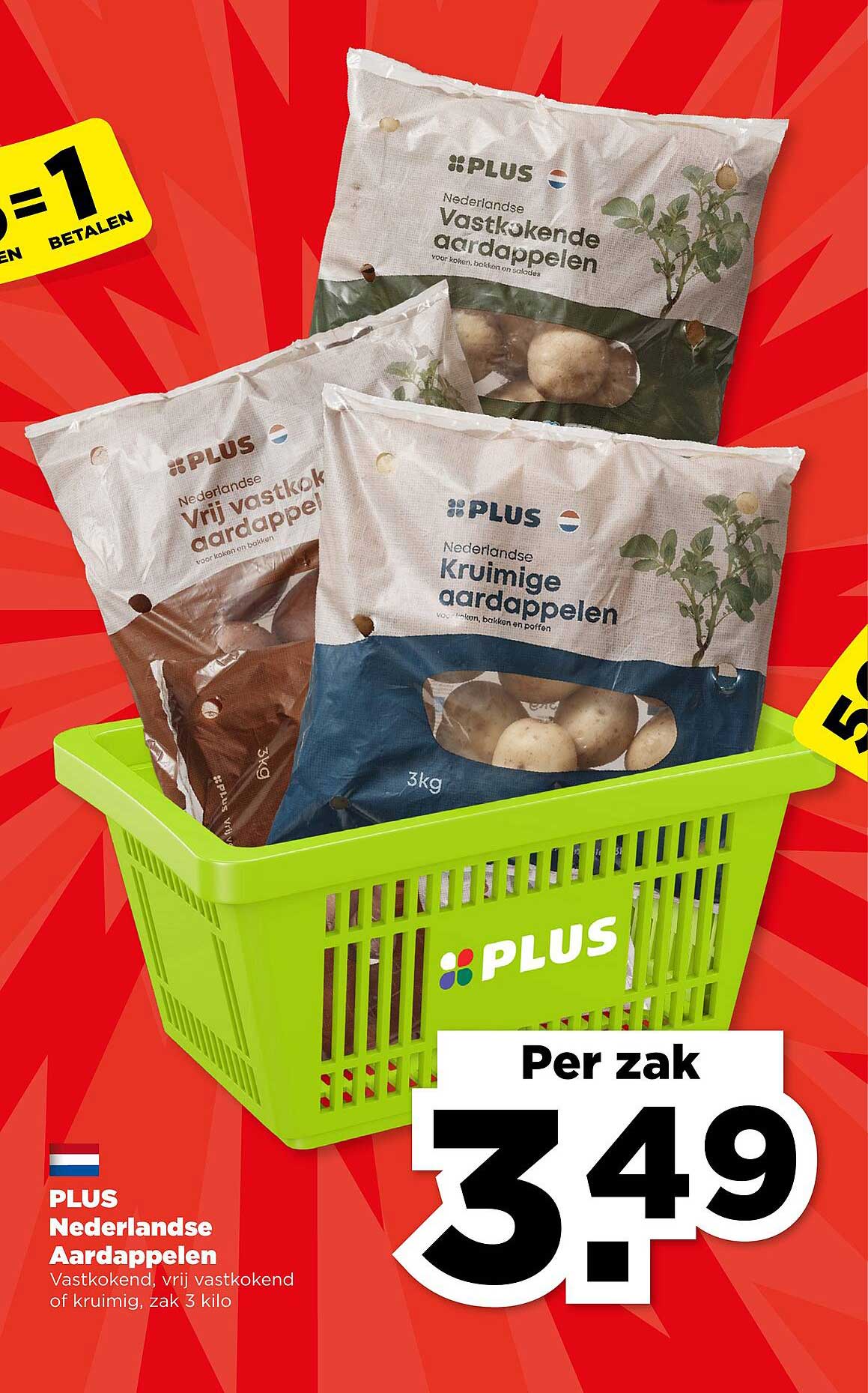 Plus Nederlandse Aardappelen Vastkokend, Vrij Vastkokend Of Kruimig ...