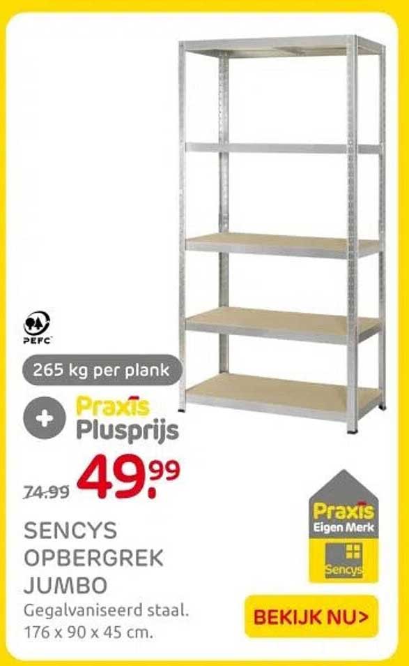 Sencys Opberggek Jumbo aanbieding bij Praxis