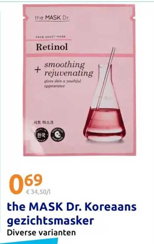 The Mask Dr. Koreaanse Gezichtsmaske aanbieding bij Action