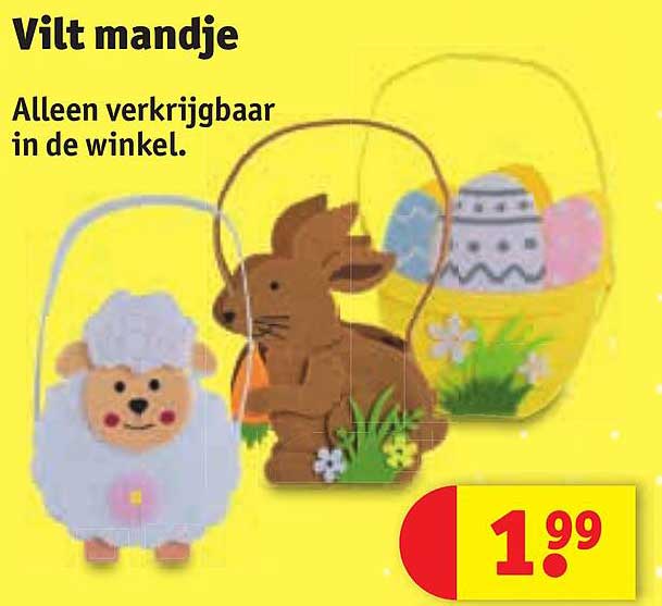 Vilt Mandje aanbieding bij Kruidvat