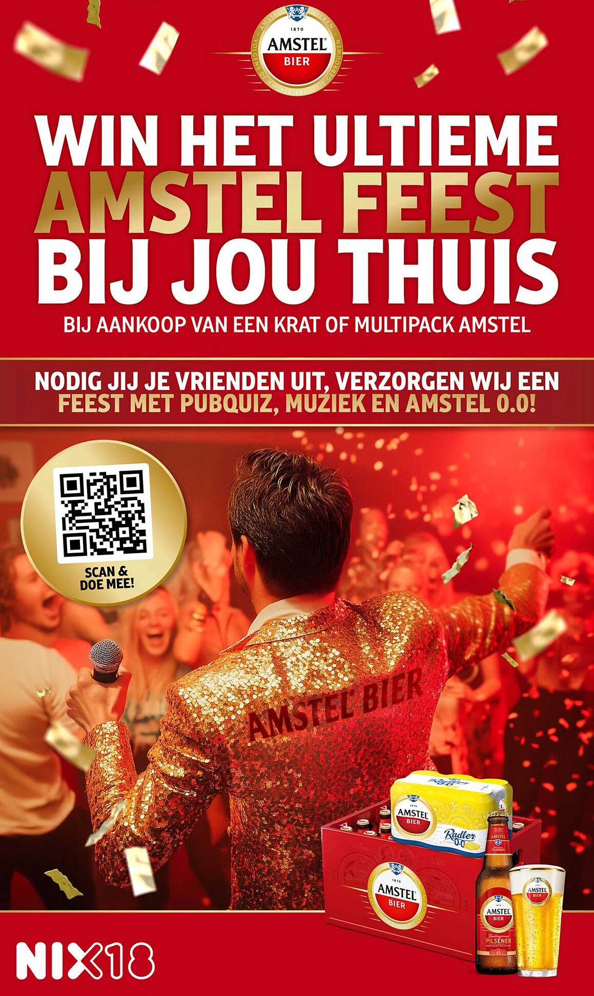 Win Het Ultieme Amstel Feest Bij Jou Thuis aanbieding bij PLUS