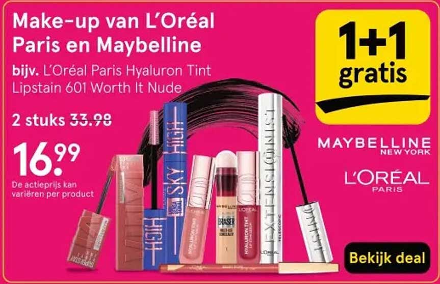 Make-Up Van L’oréal Paris En Maybelline Aanbieding bij Etos ...