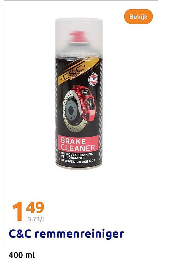 C&C Remmenreiniger aanbieding bij Action