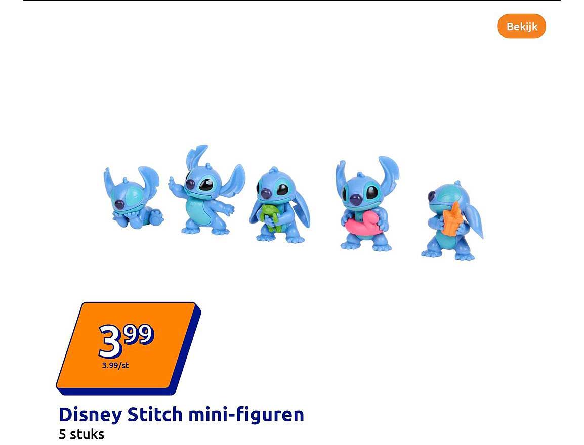 Disney Stitch Mini-Figuren Aanbieding bij Action - FolderFeest.nl