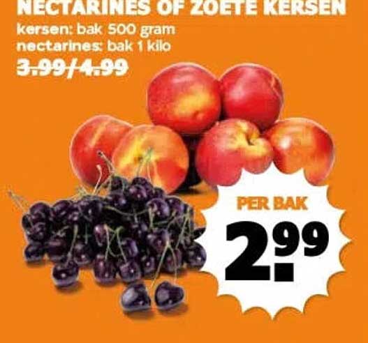 Nectarines Of Zoete Kersen Aanbieding bij Boon's Markt - FolderFeest.nl
