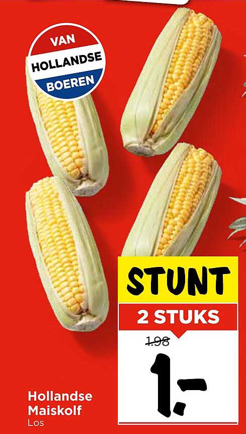 Hollandse Maiskolf Aanbieding bij Vomar - FolderFeest.nl