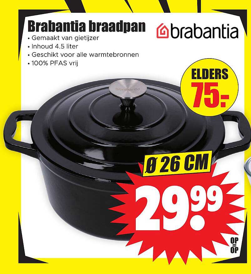 Brabantia Braadpan aanbieding bij Dirk