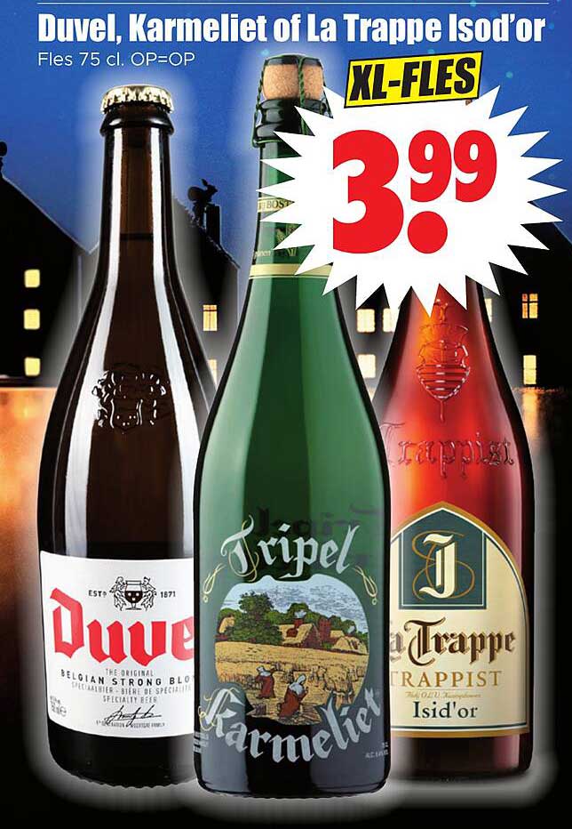 Duvel, Karmeliet Of La Trappe Isod'or Aanbieding bij Dirk - FolderFeest.nl
