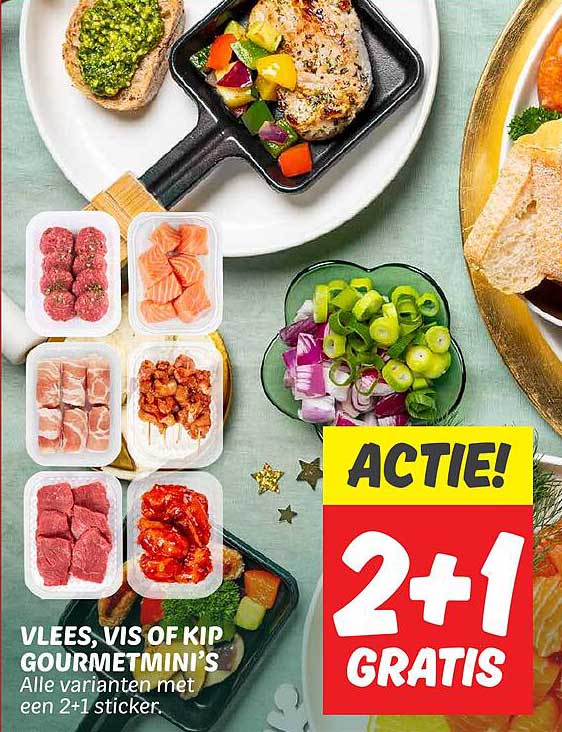 Vlees, Vis Of Kip Gourmetmini’s aanbieding bij Dekamarkt