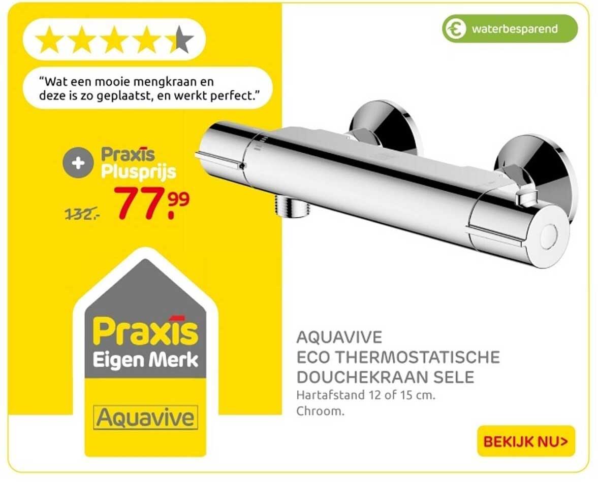 Aquavive Eco Thermostatische Douchekraan Sele Aanbieding bij Praxis ...