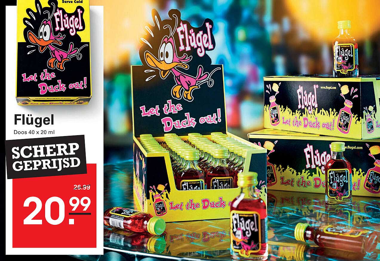 Flügel Doos 40 X 20 Ml Aanbieding bij Sligro - FolderFeest.nl