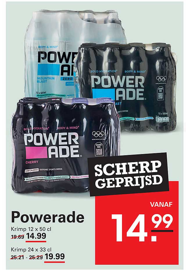 Powerade Aanbieding bij Sligro - FolderFeest.nl