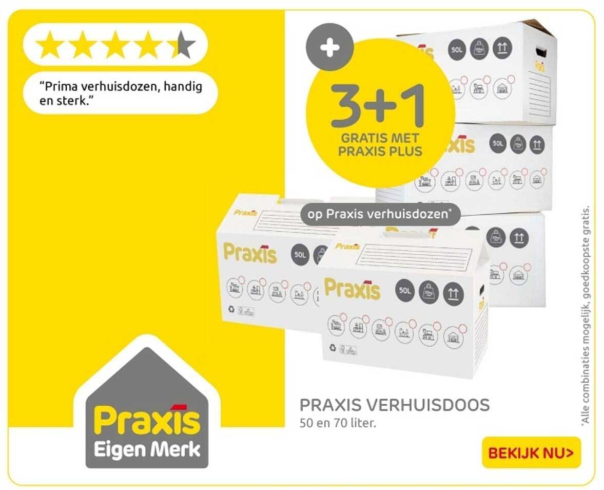 Praxis Verhuisdoos Aanbieding bij Praxis - FolderFeest.nl