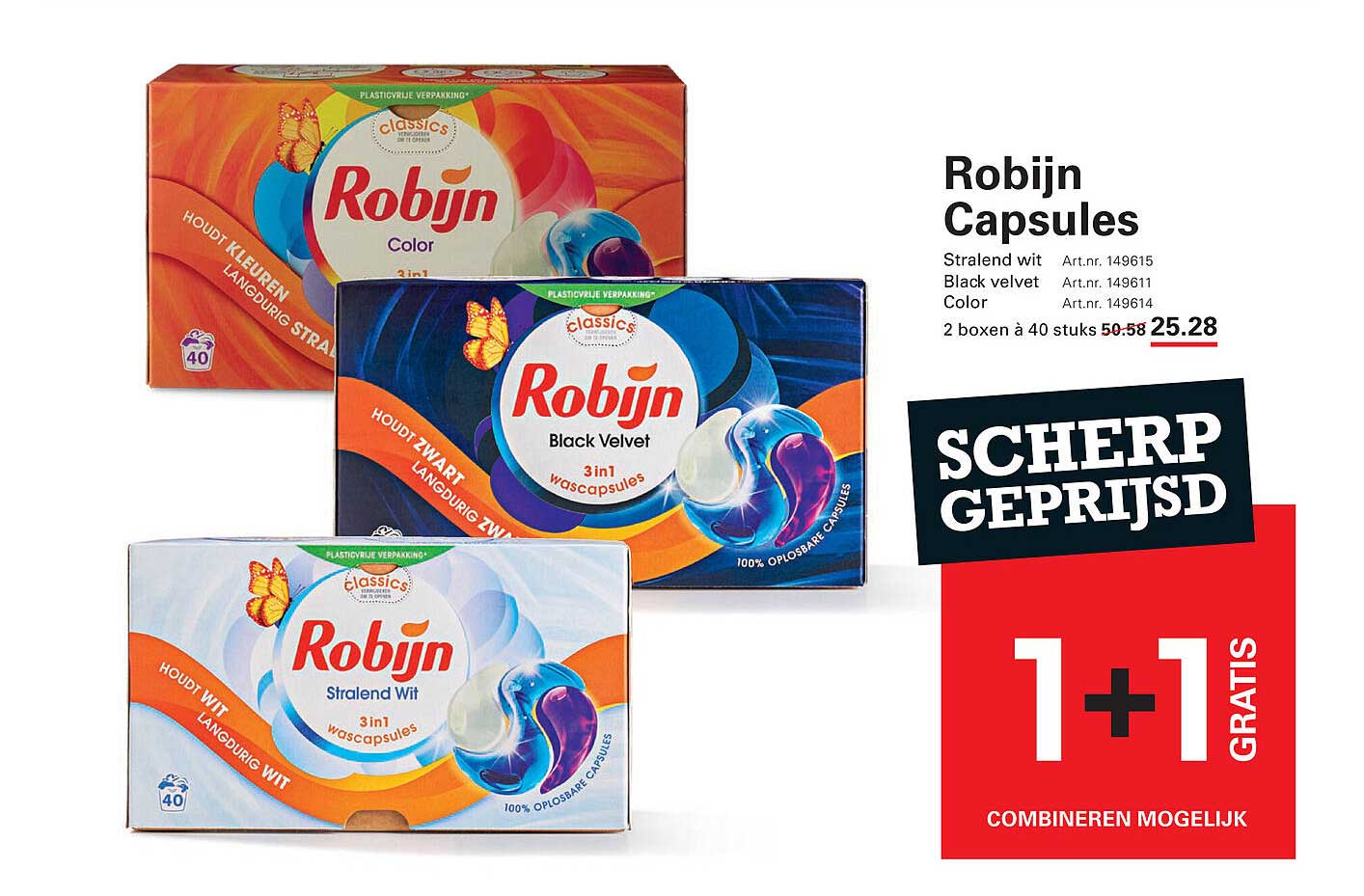 Robijn Capsules Aanbieding bij Sligro - FolderFeest.nl