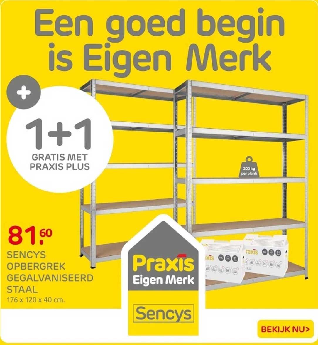 Sencys Opbergrek Gegalvaniseerd Staal Aanbieding bij Praxis ...