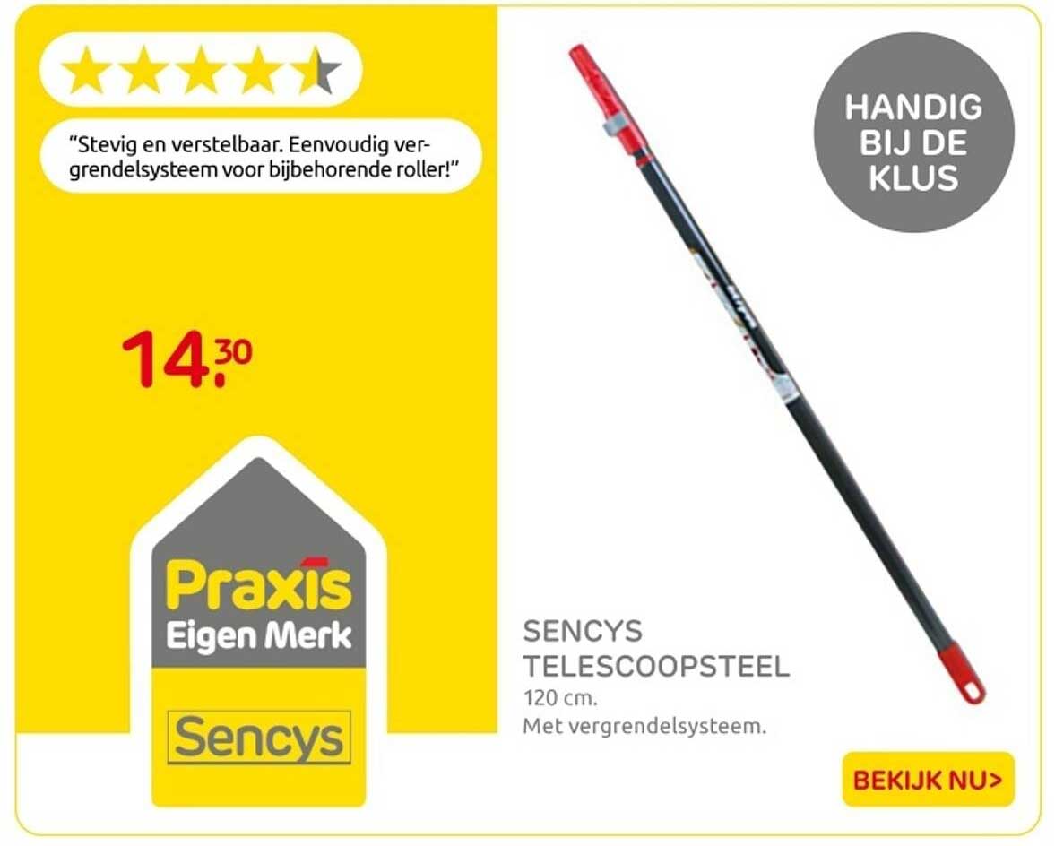 Sencys Telescoopsteel Aanbieding bij Praxis - FolderFeest.nl