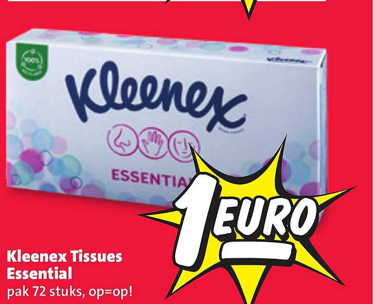 Kleenex Tissues Essential aanbieding bij Nettorama