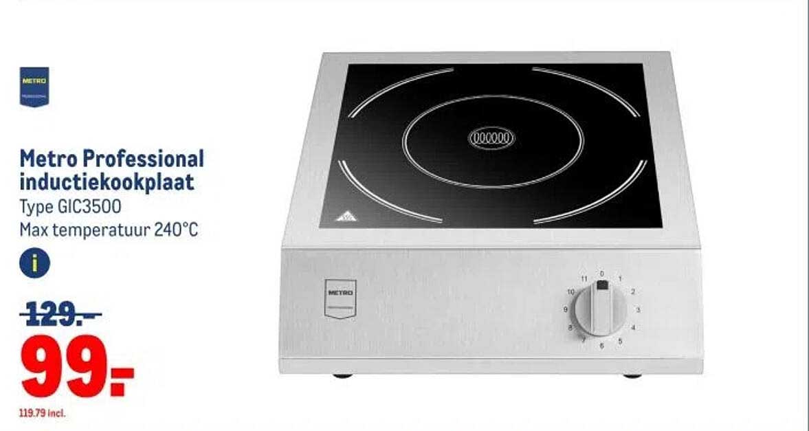 Metro Professional Inductiekookplaat aanbieding bij Makro