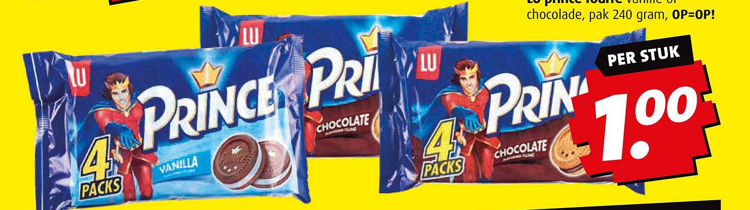 Prince Vanilla Of Chocolade aanbieding bij Boni