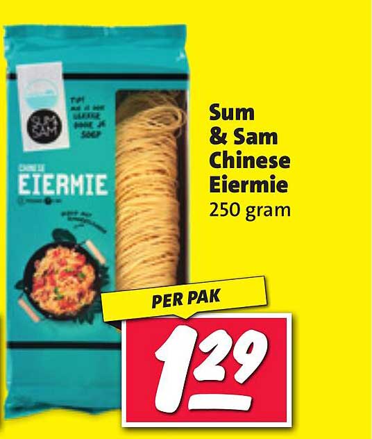 Sum & Sam Chinese Eiermie aanbieding bij Nettorama