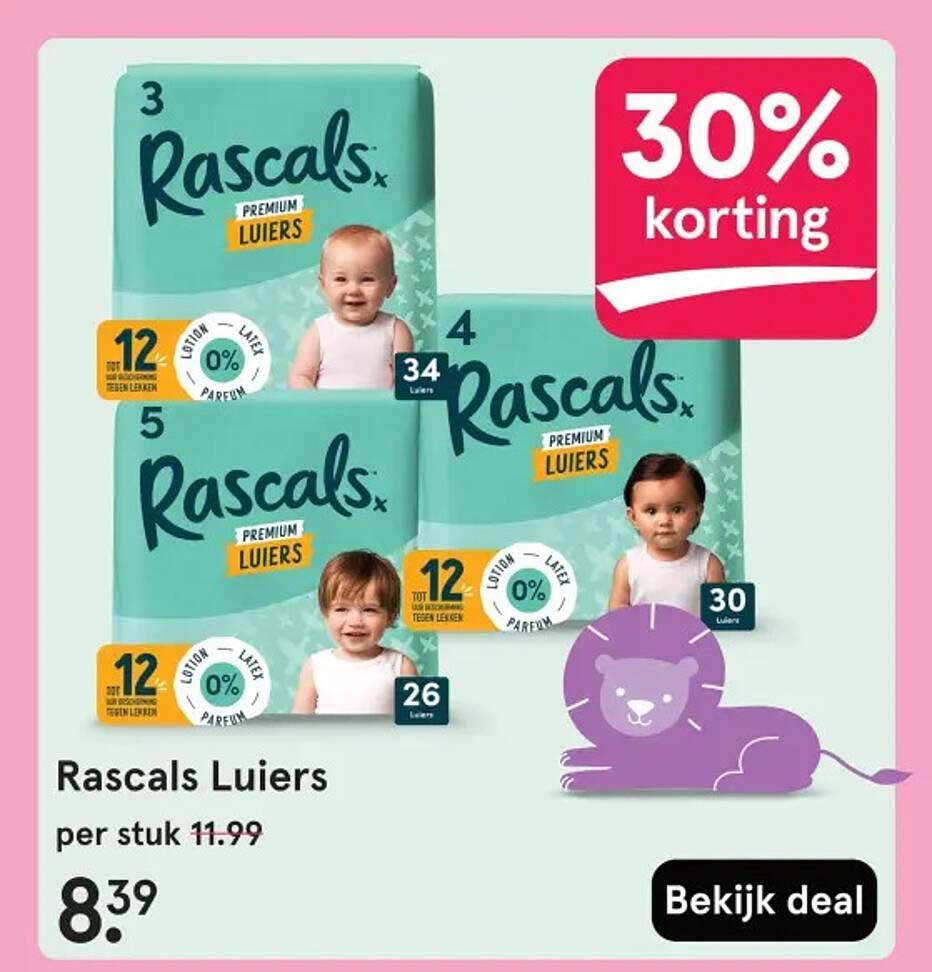 Rascals Luiers Aanbieding bij Etos - FolderFeest.nl