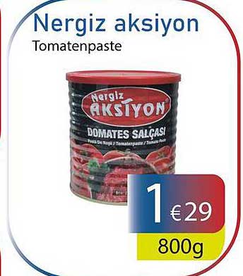 Nergiz Aksiyon Tomatenpaste Aanbieding bij Tanger Markt - FolderFeest.nl