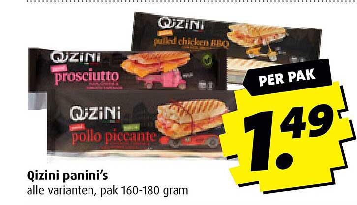 Qizini Panini’s Aanbieding bij Boni - FolderFeest.nl