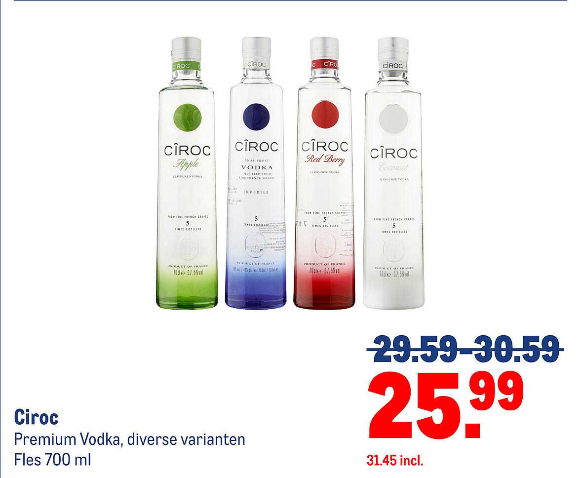 Ciroc aanbieding bij Makro