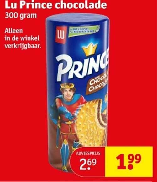 Lu Prince Chocolade 300 Gram Aanbieding bij Kruidvat - FolderFeest.nl
