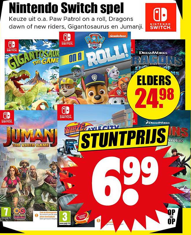 Nintendo Switch Spel Aanbieding bij Dirk - FolderFeest.nl