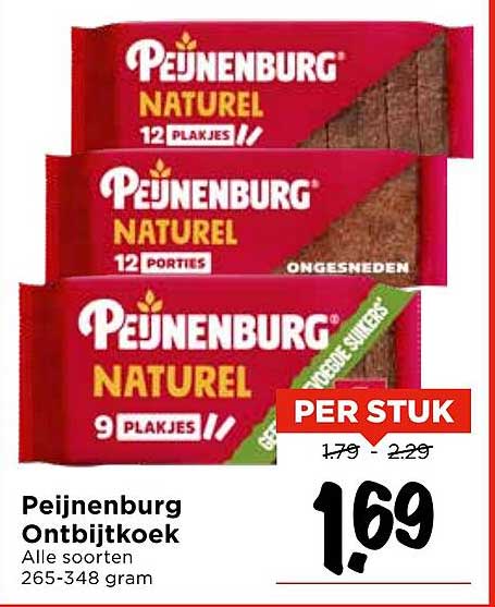 Peijnenburg Ontbijtkoek Aanbieding bij Vomar - FolderFeest.nl