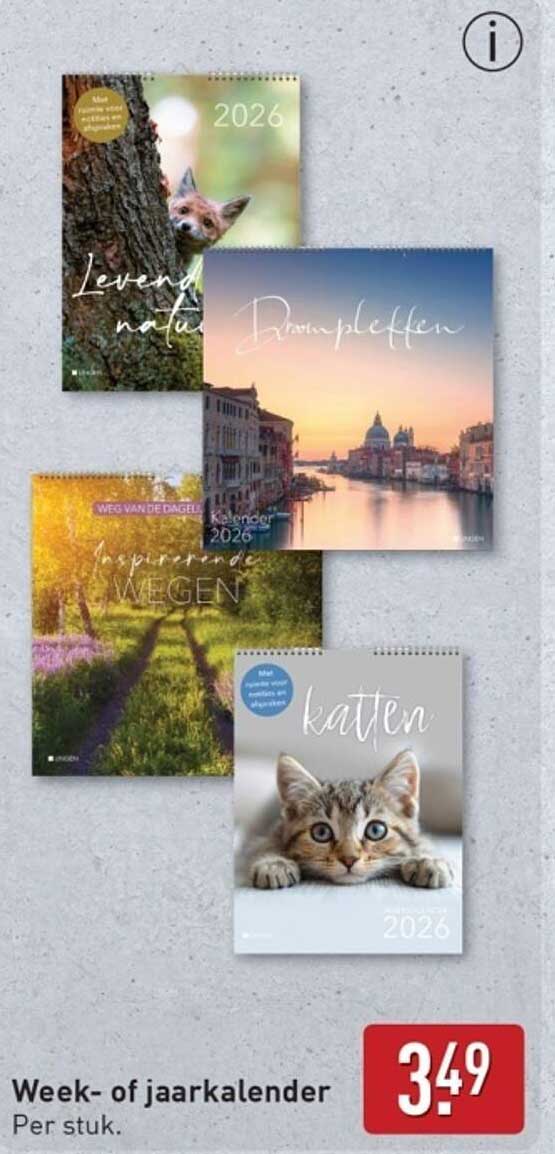 Week- Of Jaarkalender 2026 Aanbieding bij ALDI - FolderFeest.nl
