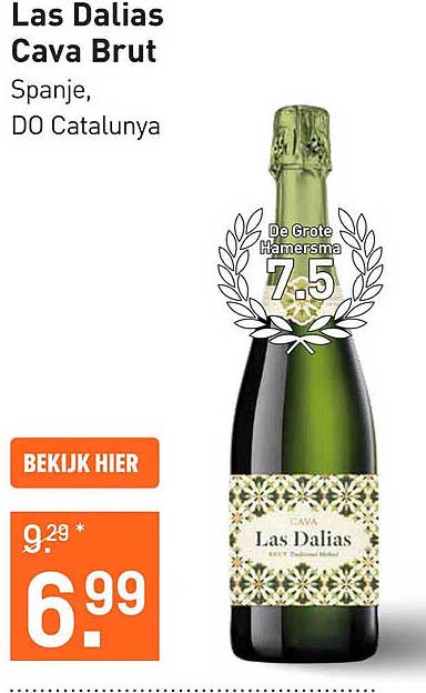 Las Dalias Cava Brut aanbieding bij Gall & Gall