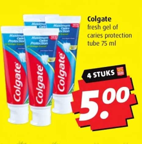 Colgate Fresh Gel Of Caries Protection Tube 75 Ml Aanbieding bij Boni ...
