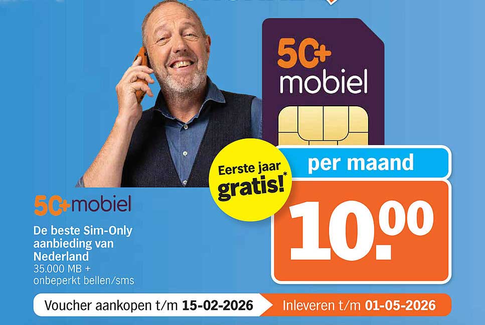 De Beste Sim-Only Aanbieding Van Nederland Aanbieding bij Albert Heijn ...