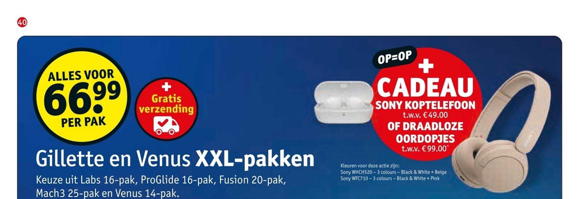 Gillette En Venus Xxl-Pakken Aanbieding bij Kruidvat - FolderFeest.nl