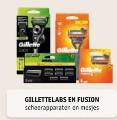 Gillette Labs En Fusion Scheerapparaten En Mesjes Aanbieding bij ...