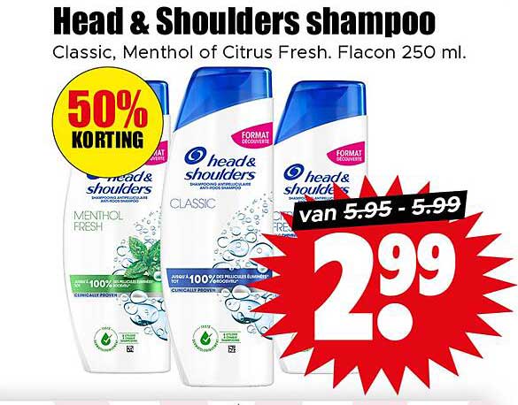 Head & Shoulders Bijv. Head & Shoulders Classic Shampoo 2 Flacons À 400 ...