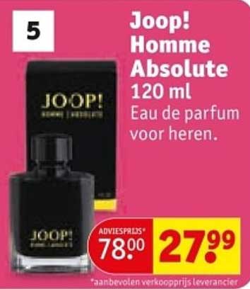 Joop! Homme Absolute 120 Ml Eau De Parfum Voor Heren. Aanbieding bij ...