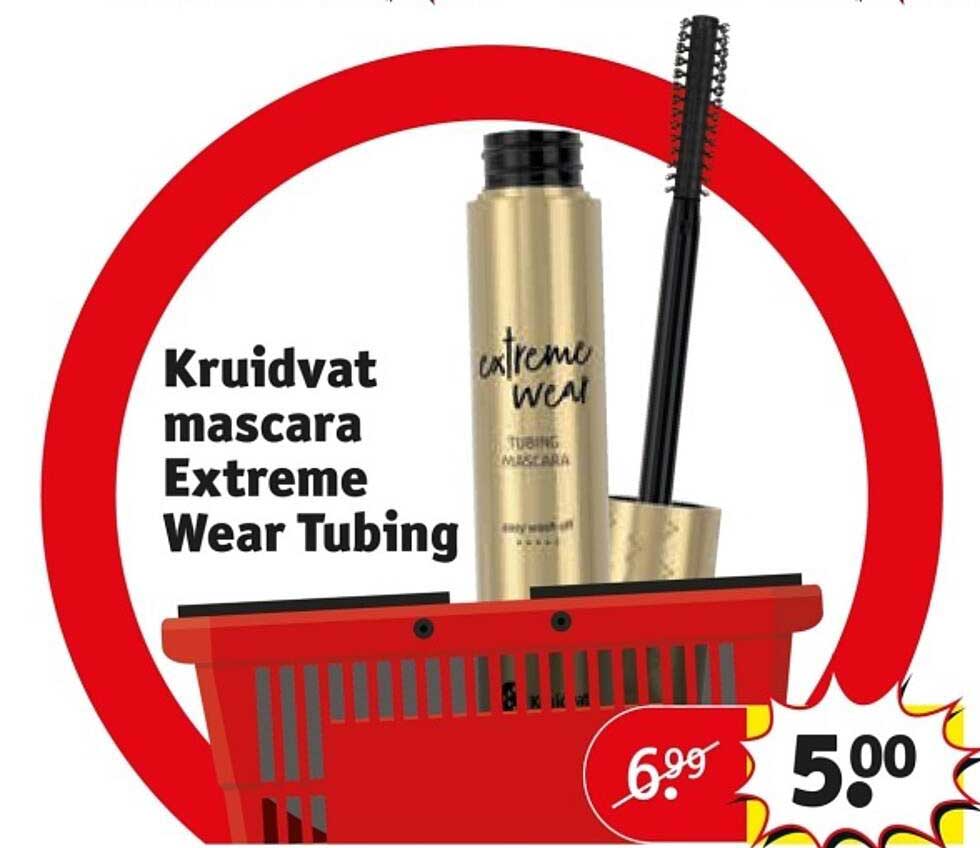 Kruidvat Mascara Extreme Wear Tubing Aanbieding bij Kruidvat ...
