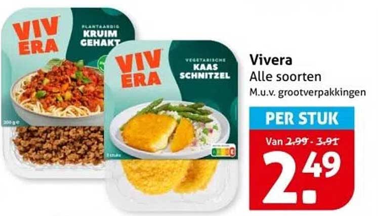 Vivera Alle Soorten M.u.v. Grootverpakkingen Aanbieding bij Hoogvliet ...