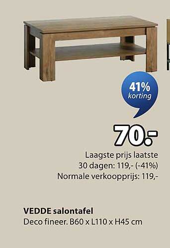 Vedde Salontafel Aanbieding bij Jysk - FolderFeest.nl