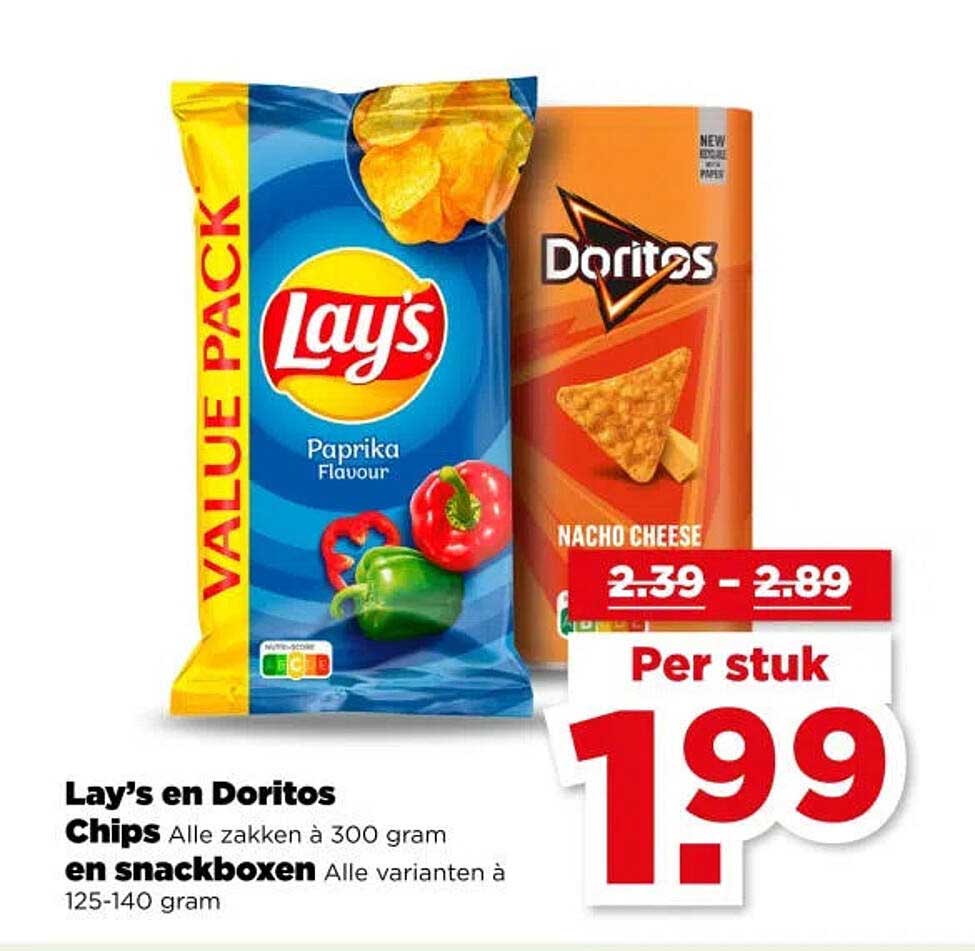 Lay’s En Doritos Chips Alle Zakken À 300 Gram En Snackboxen Alle ...