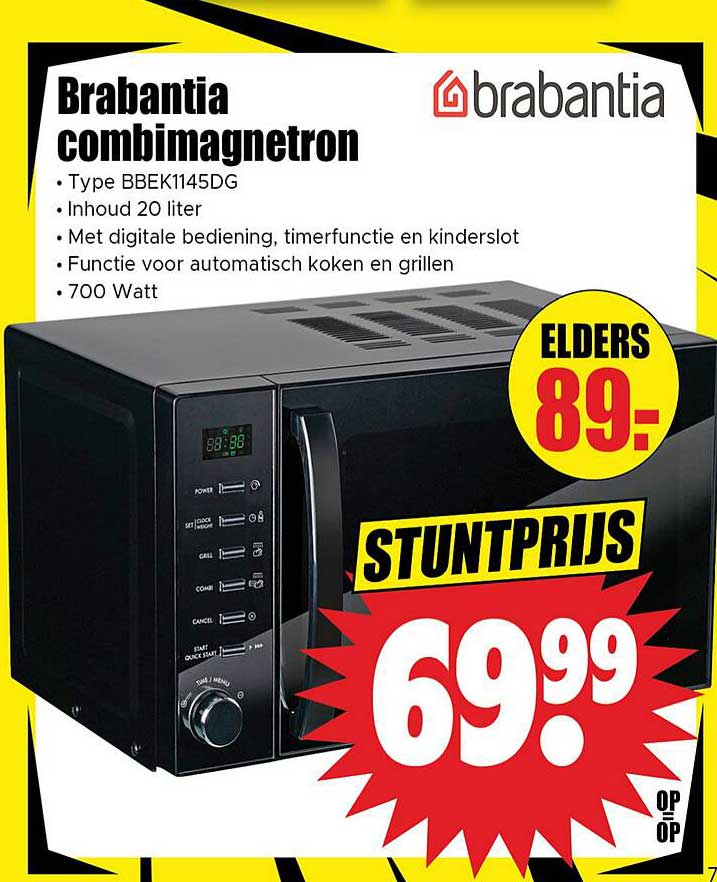 Brabantia Combimagnetron aanbieding bij Dirk